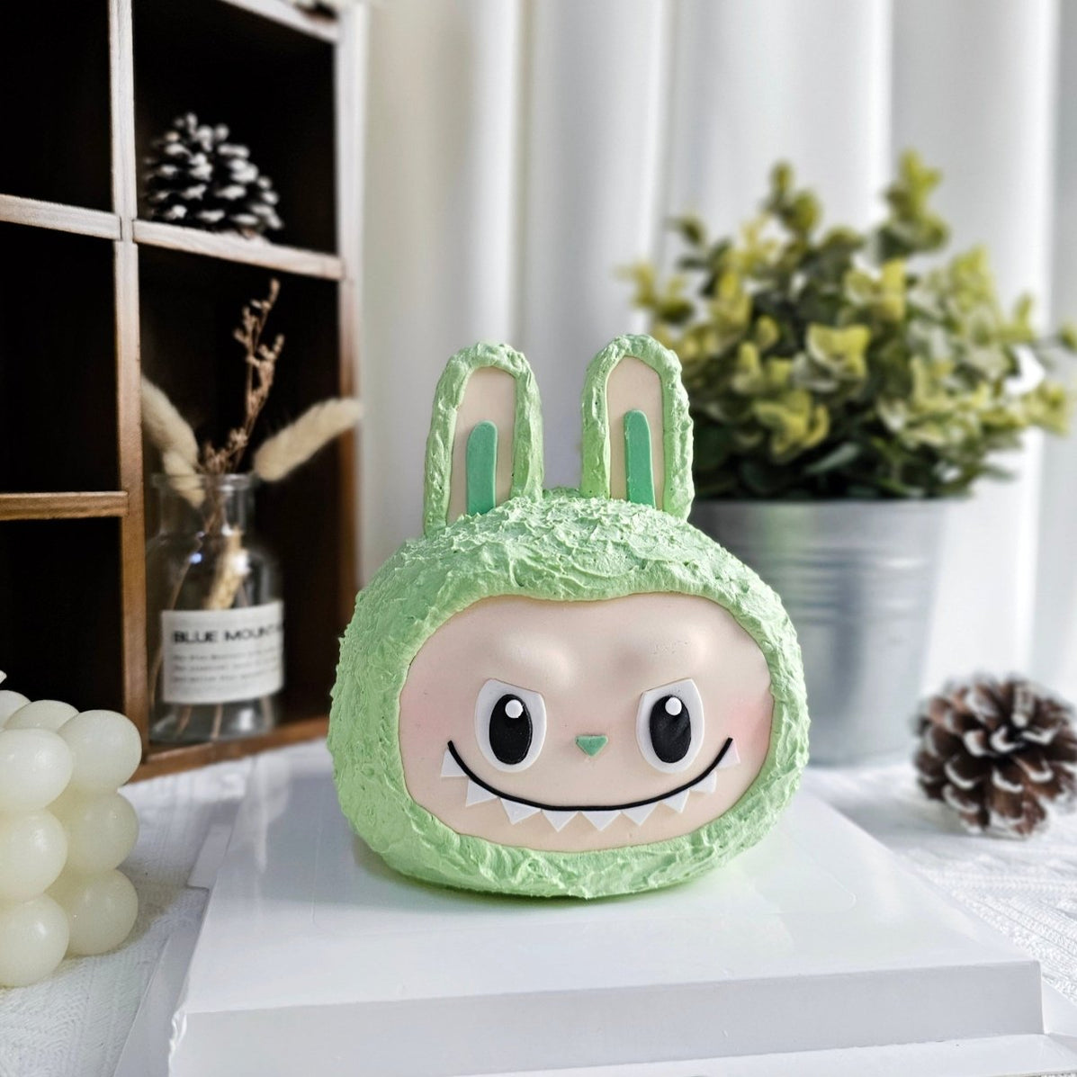 Labubu Green Cake 4 Inch — YippiiGift