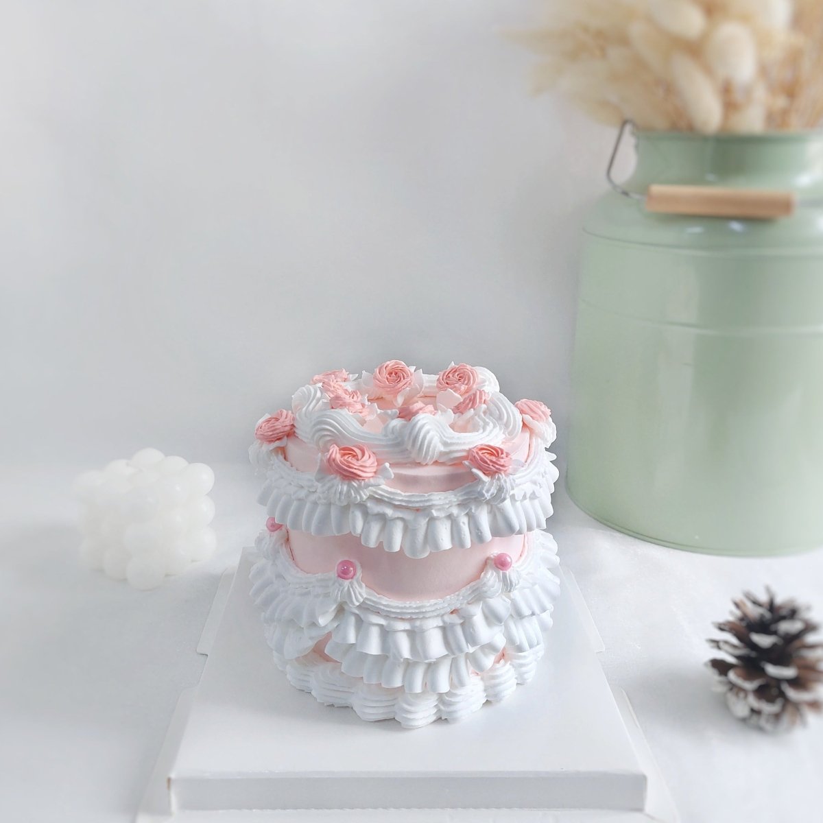 Vintage Rose Baby Pink Cake 4 inch — YippiiGift